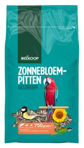 Welkoop Zonnebloempitten Gestreept - Vogelvoer - Welkoop